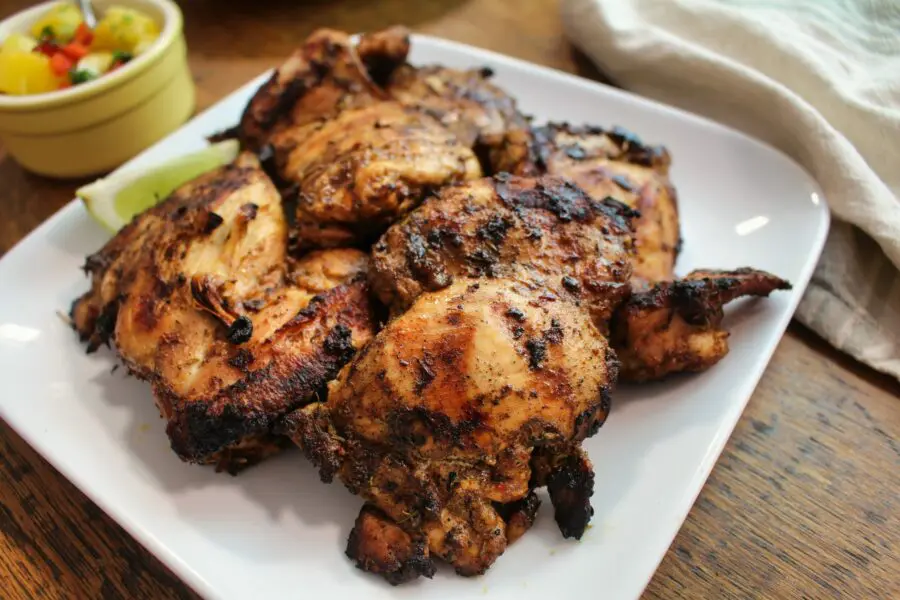 Caribbean Jerk Chicken with Pineapple Salsa – A Tropical Feast of ...