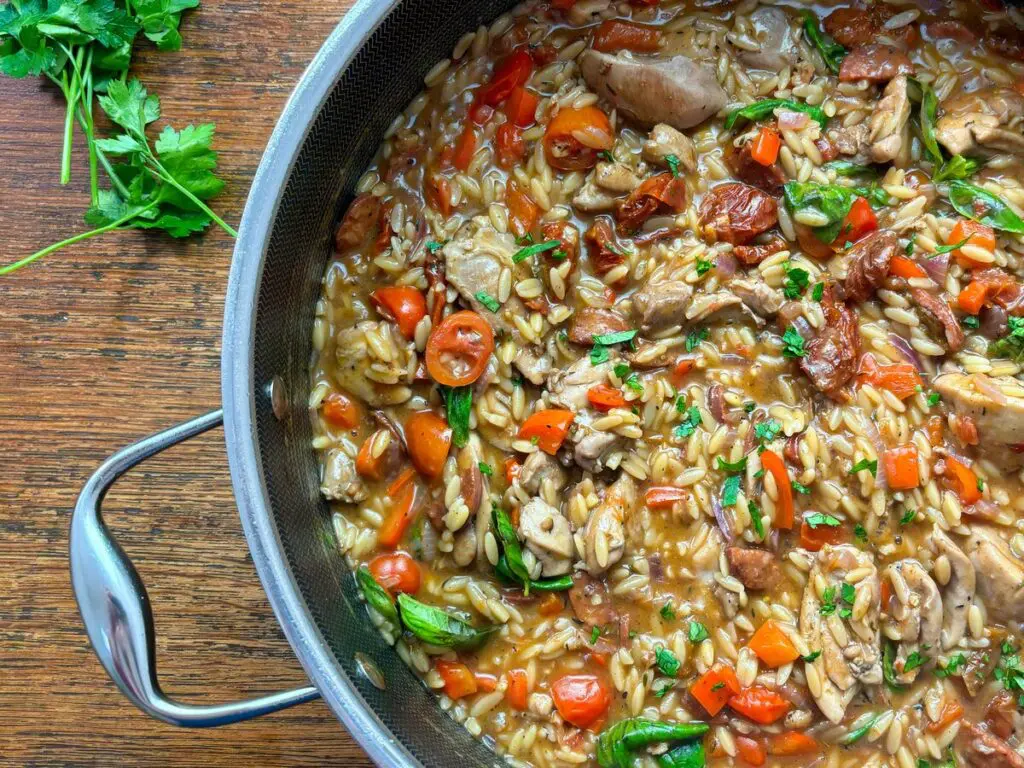 Chicken and Chorizo Risotto: Simple, Smoky, and Delicious