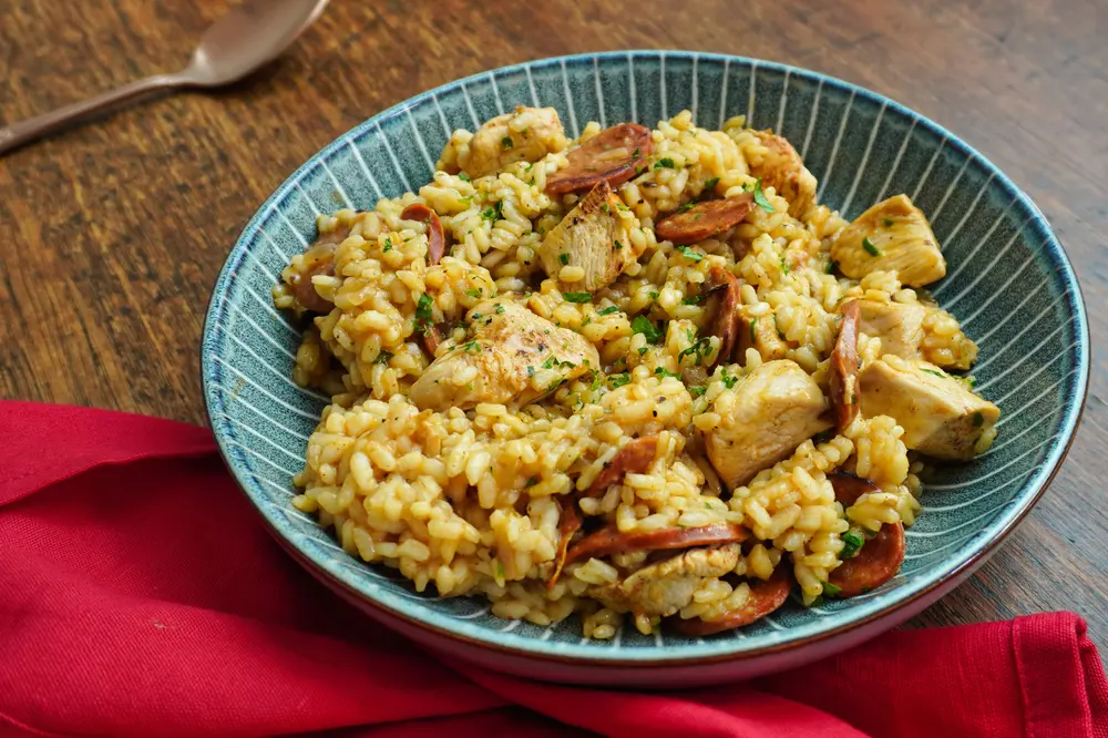 Chicken and Chorizo Risotto: Simple, Smoky, and Delicious