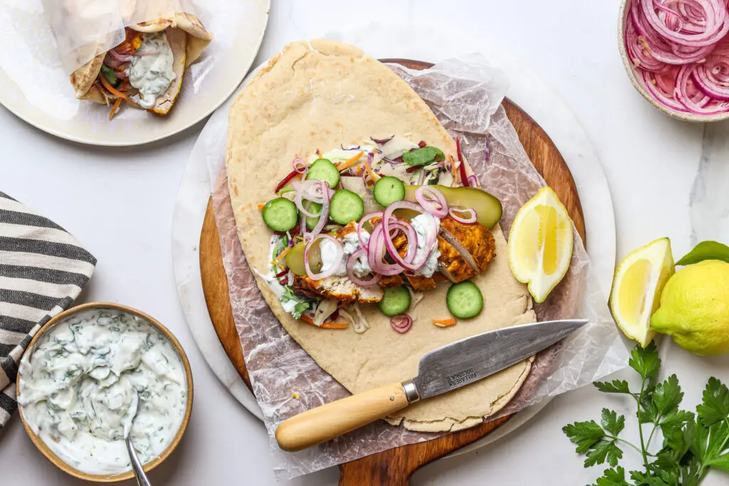 Chicken Shawarma Wrap in the Air Fryer